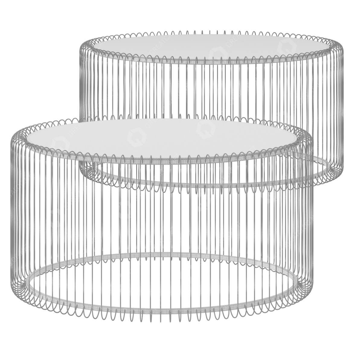Coffee Tables Kare Wire 3D model - GreatCatalog 19410
