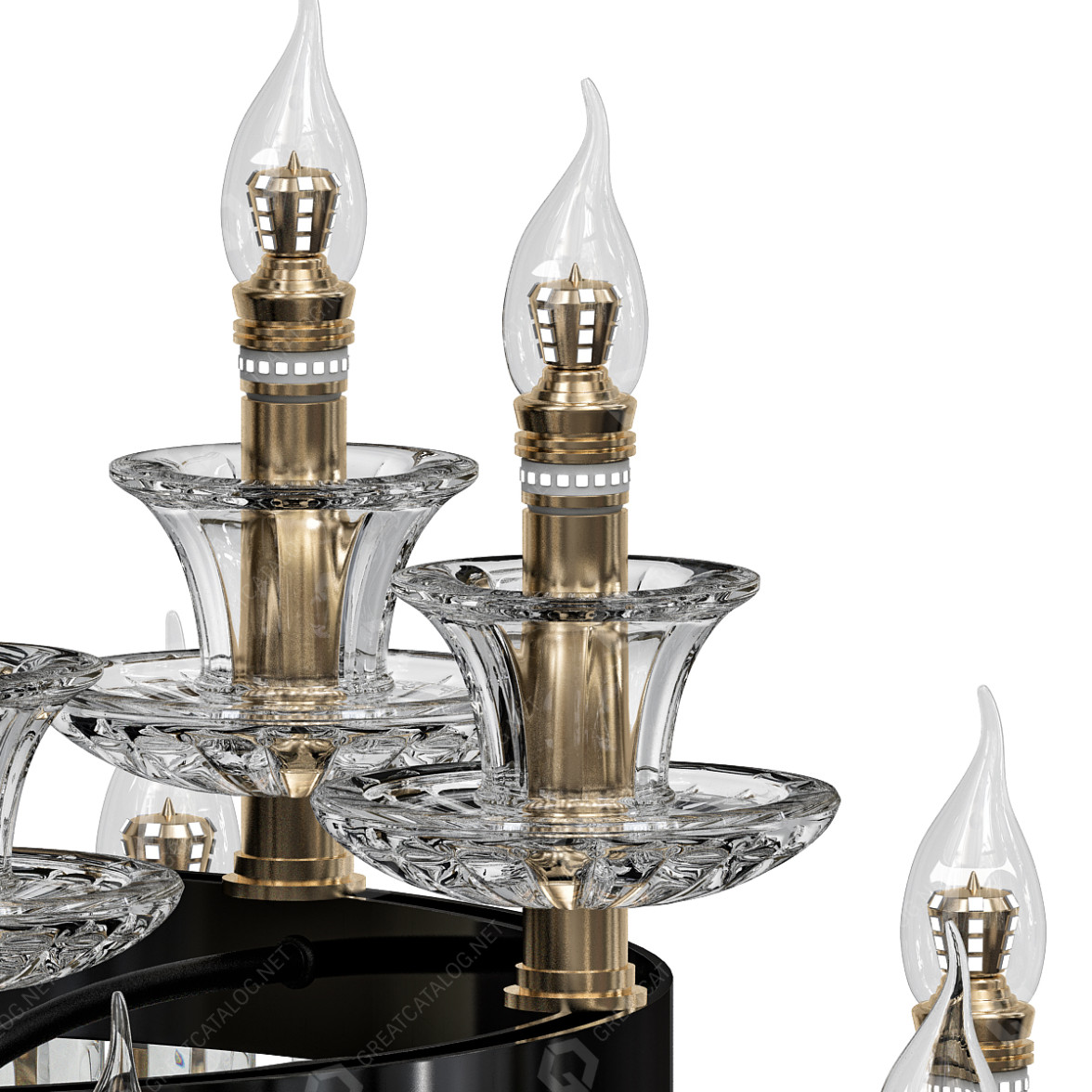 Chandelier Candela Crystal 1 3D model - GreatCatalog 19570