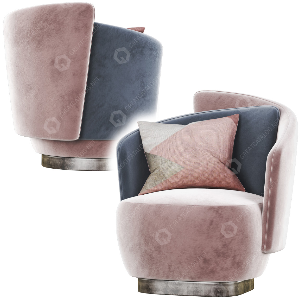 Armchair Softhouse Duetto 3D model - GreatCatalog 19624