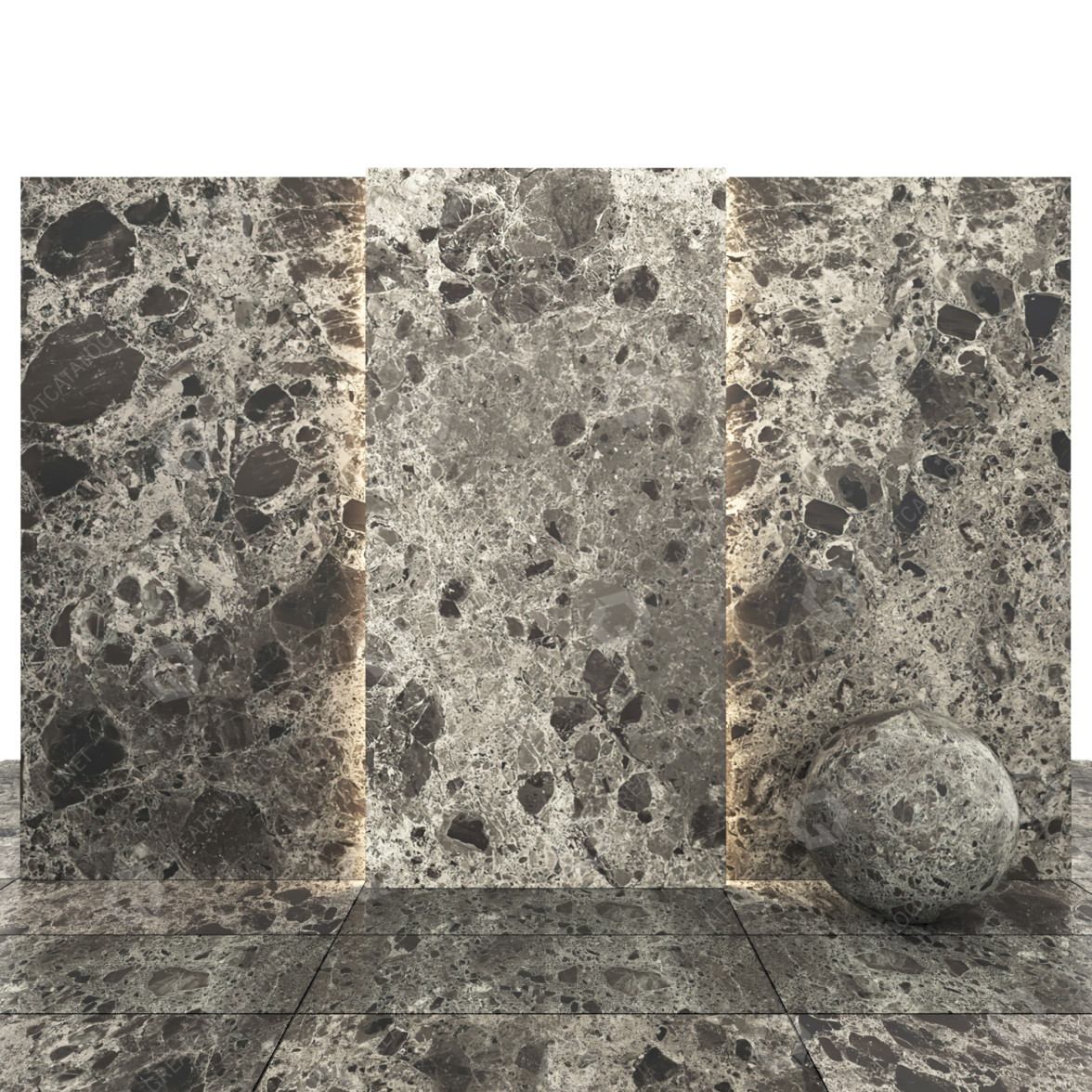 Tile Shadow Black Stone 01 3D model - GreatCatalog 19634