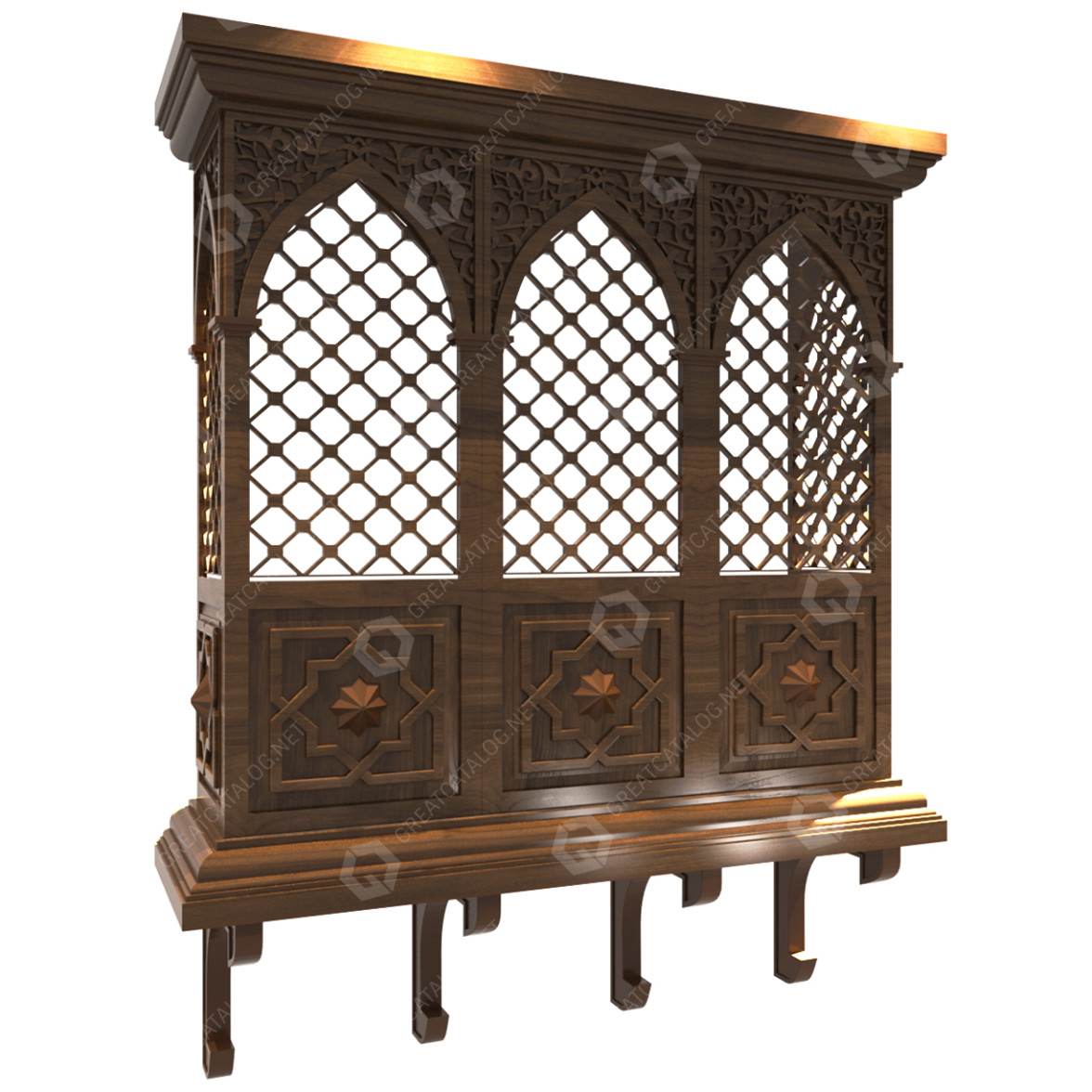 Oriel Window Mashrabiya 1 3D model - GreatCatalog 19833