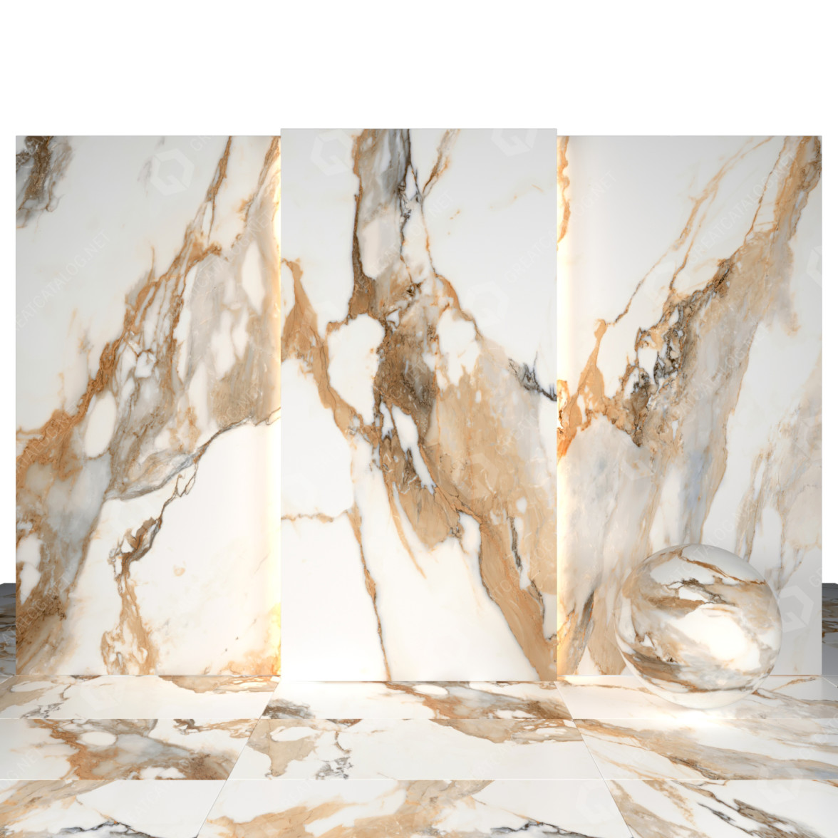 Tile Paonazzo Gold Marble 01 3D model - GreatCatalog 19879