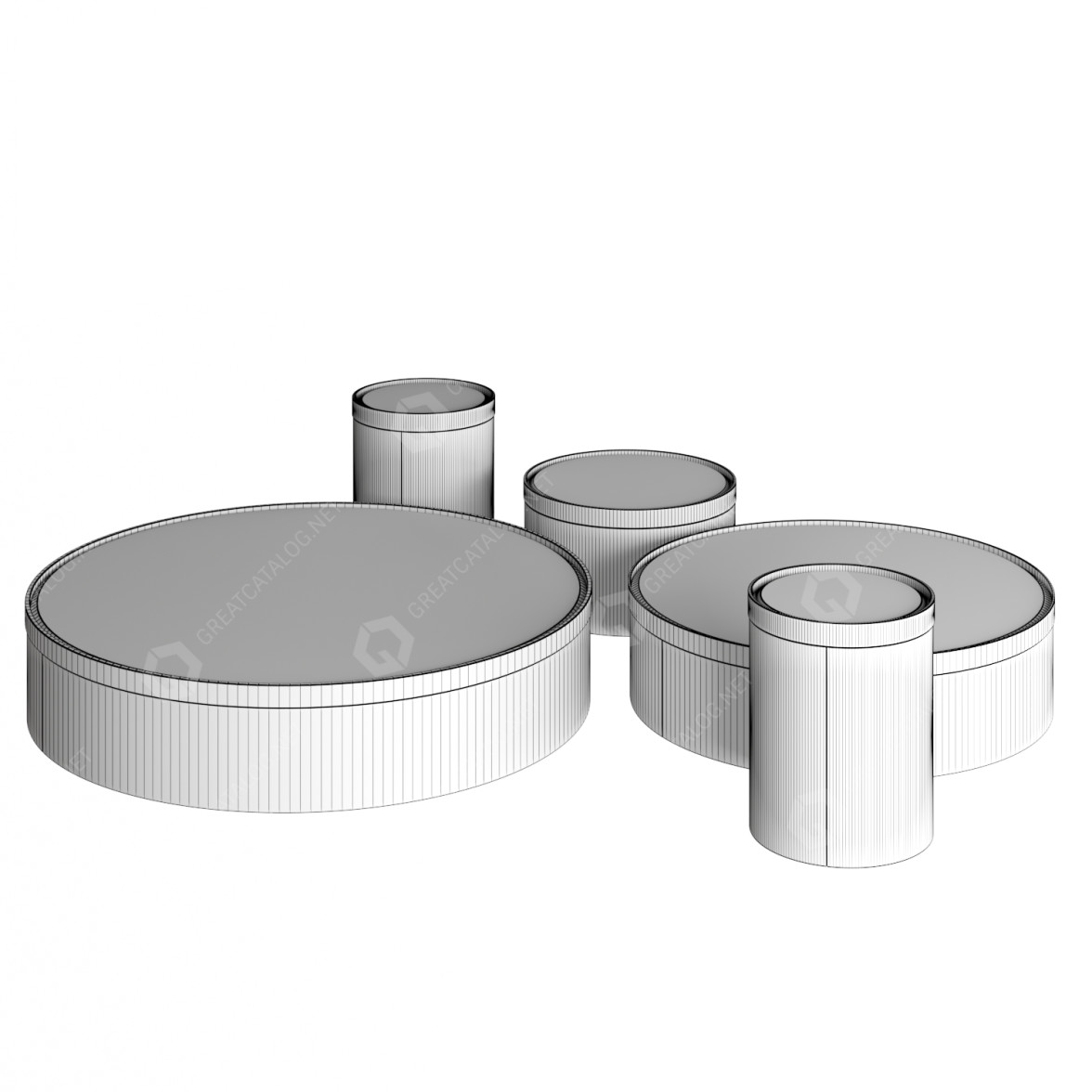 Coffee Tables Minotti Bailly 3D model - GreatCatalog 20277