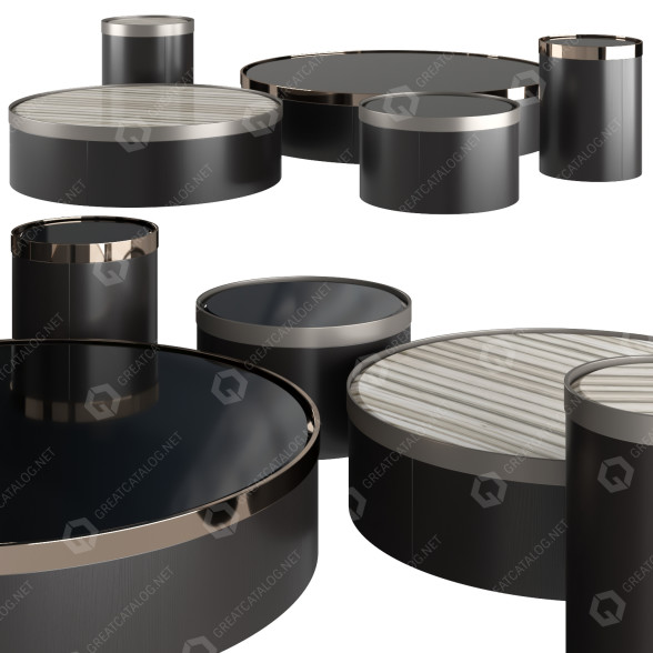 Coffee Tables Minotti Bailly 3D model - GreatCatalog 20277