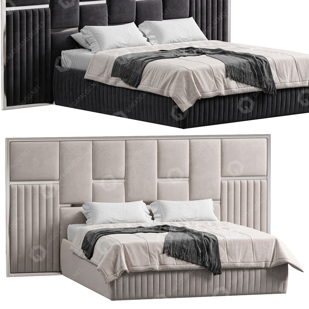 Bed Evmoda Lucy 3D model・Download 3D models・Great Catalog - GreatCatalog 20360