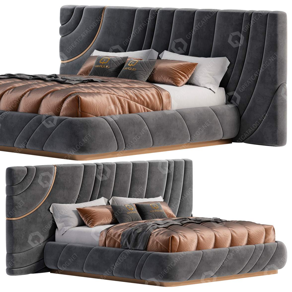 Bed Visionnaire Ultrasound 3D model - GreatCatalog 20673