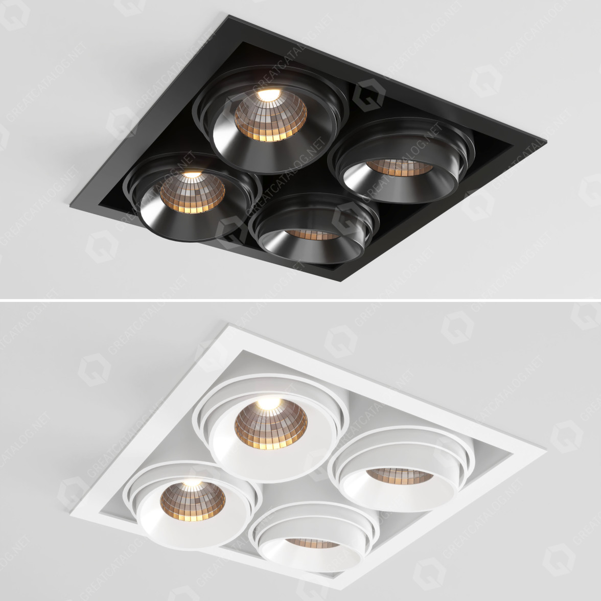 Lamps Multiple Trimless Spot 3D model - GreatCatalog 20979