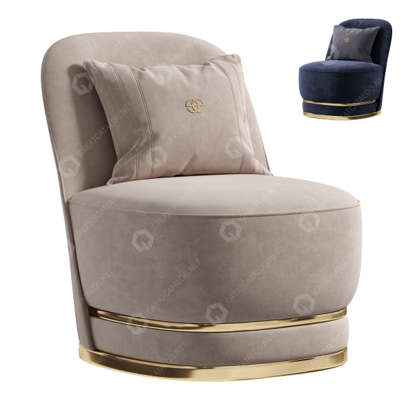 Armchair Elve Luxury Perla 3D model - GreatCatalog 20993