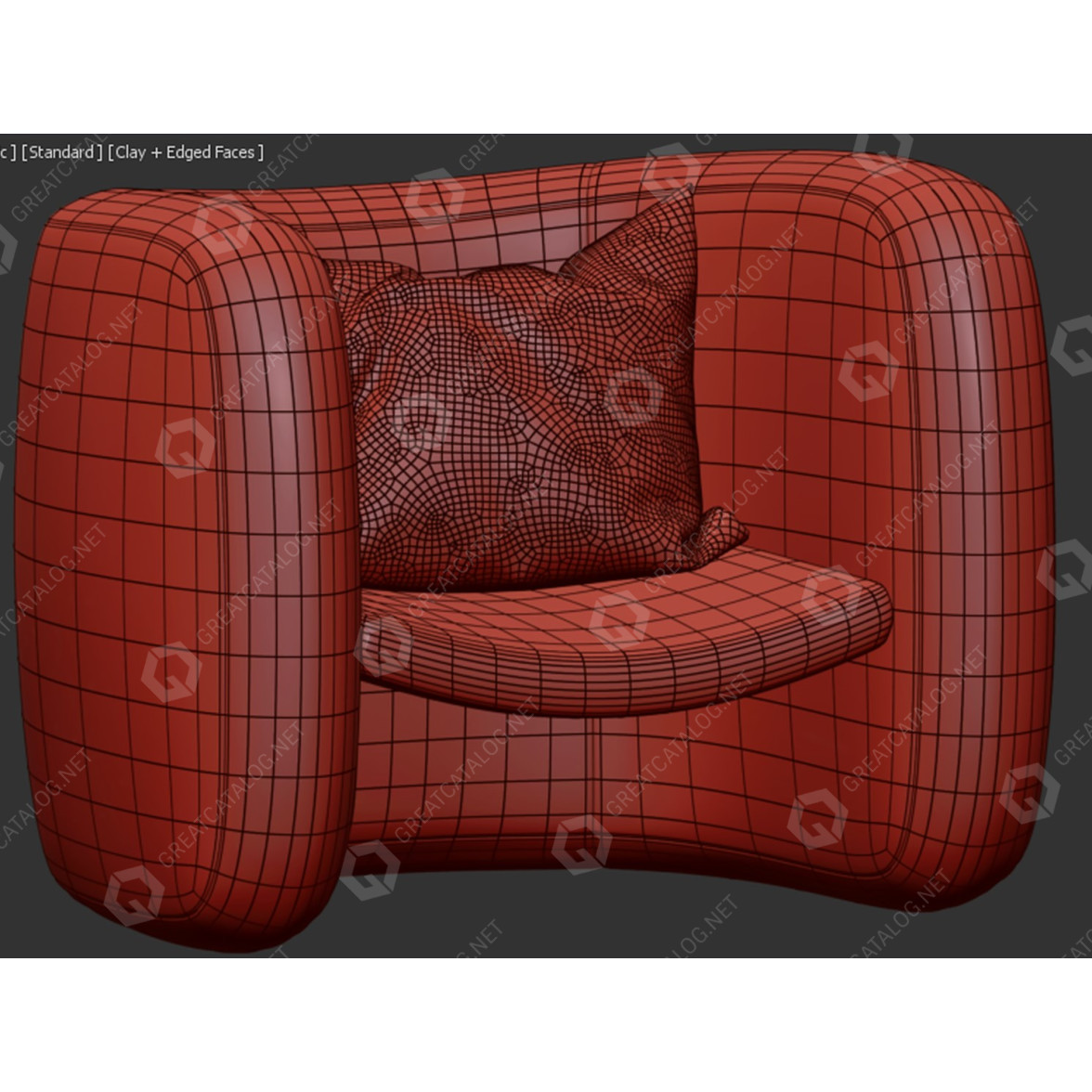 Armchair Tacchini Lagoa 3D model #21014 | GreatCatalog