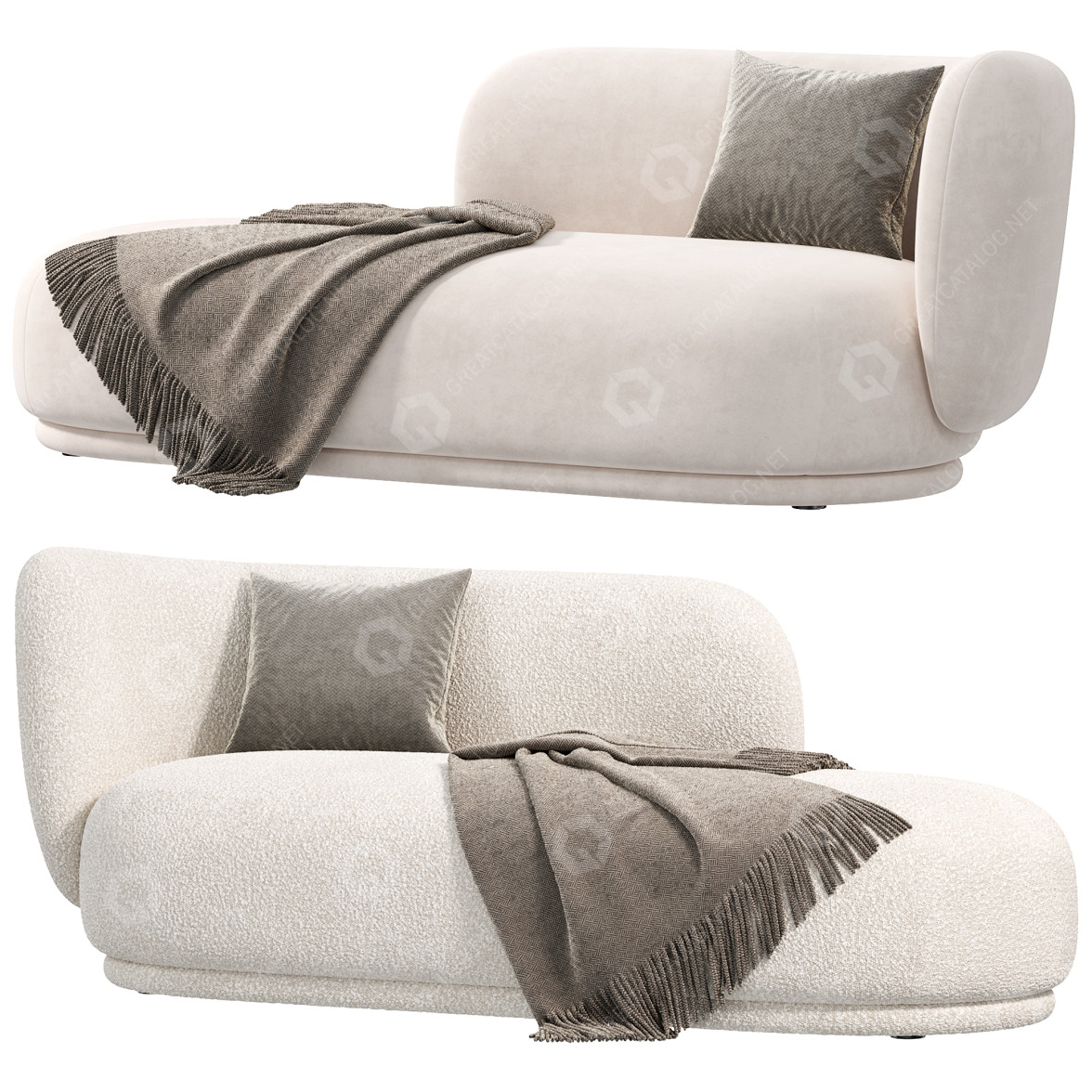Couch ferm LIVING Rico L 3D model - GreatCatalog 21214