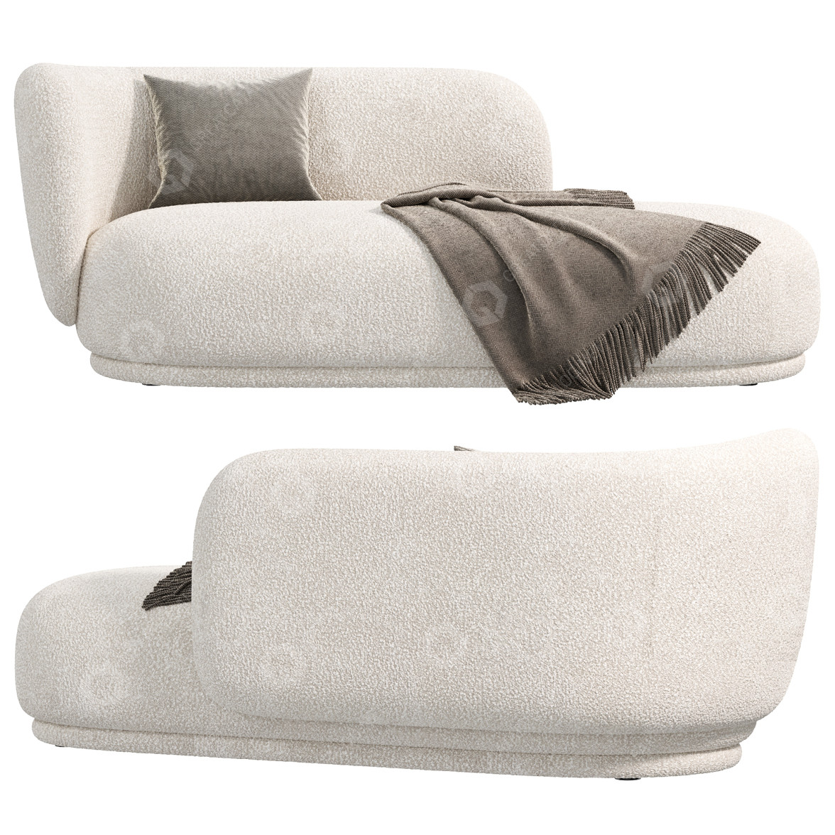 Couch ferm LIVING Rico L 3D model - GreatCatalog 21214