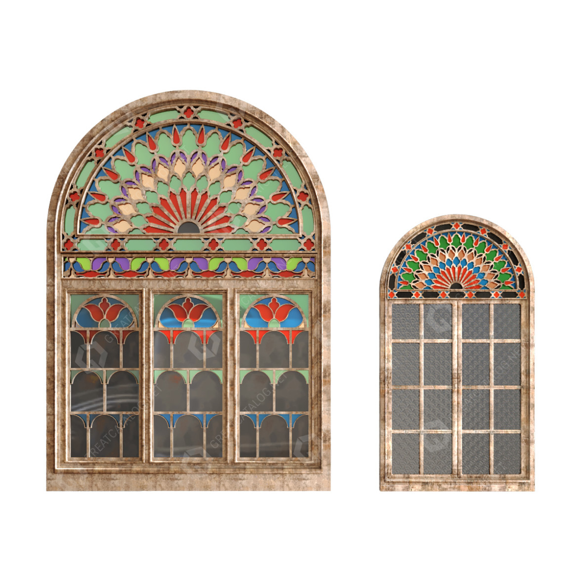 Windows Old Turkish Orosi Set 137 3D model - GreatCatalog 21299