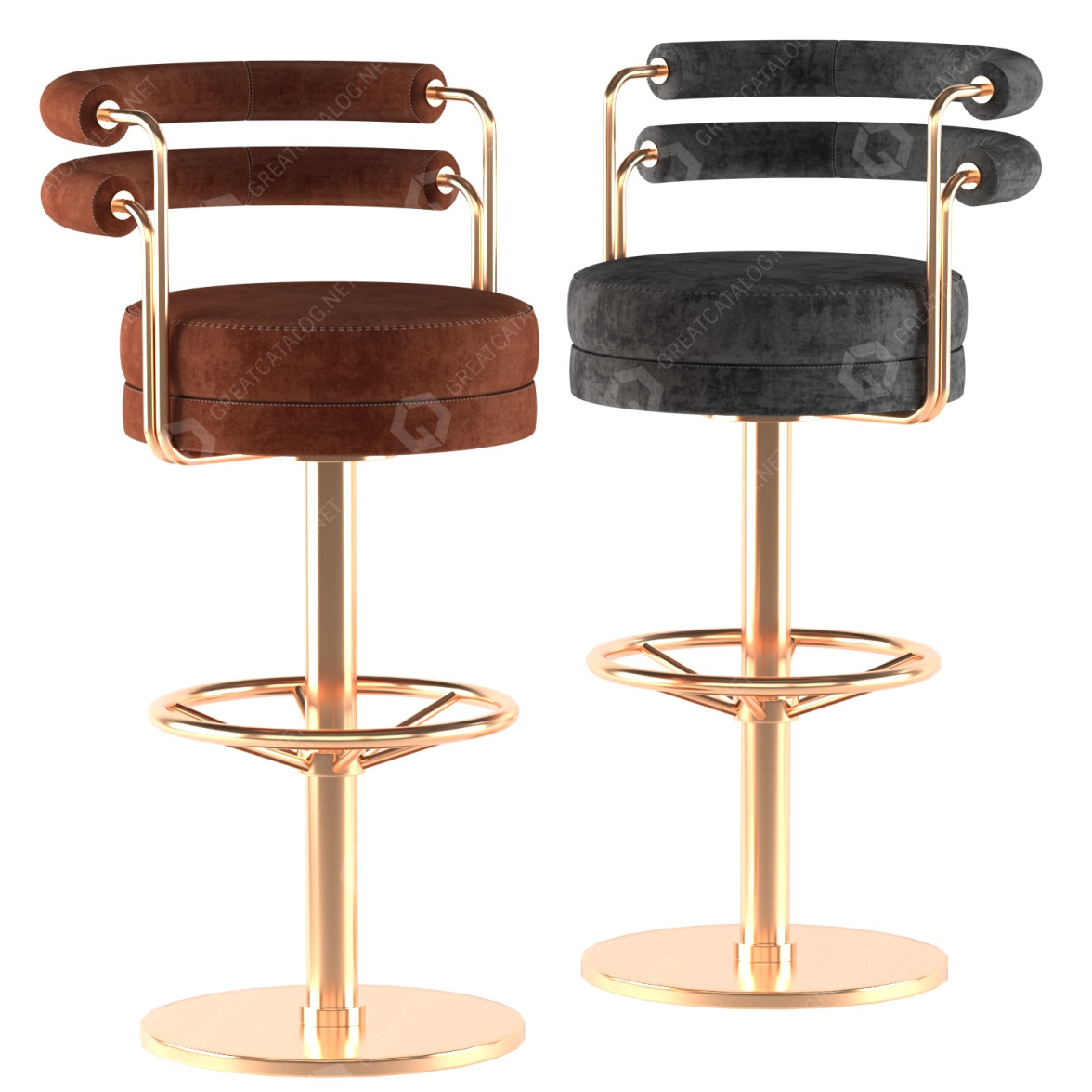 Bar Stool Mezzo Collection Otis II 3D model - GreatCatalog 21553