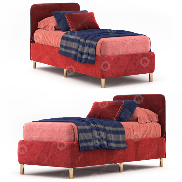 Bed Twils Frick Round 3D model - GreatCatalog 21595
