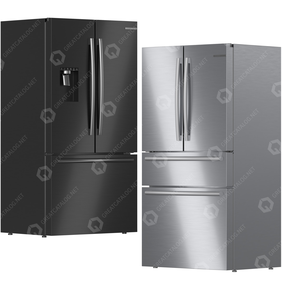 Refrigerators Bosch Collection 01 3D model - GreatCatalog 21633