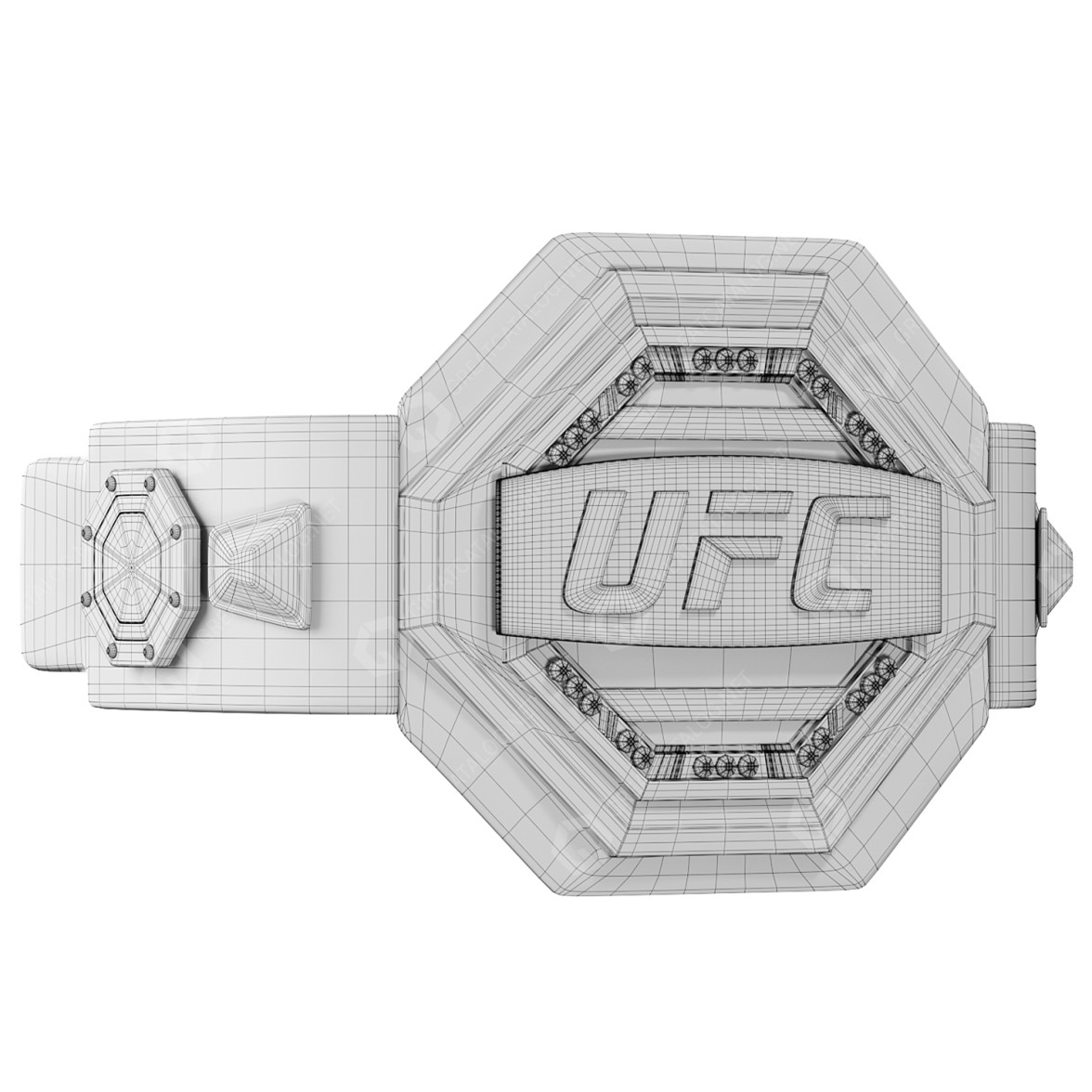 Championship Belt UFC 3D model - GreatCatalog 21944