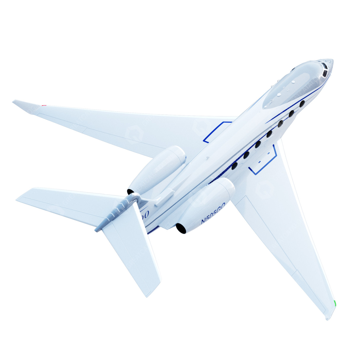 Airplane Gulfstream Aerospace Corporation G500 3D model #22009 ...