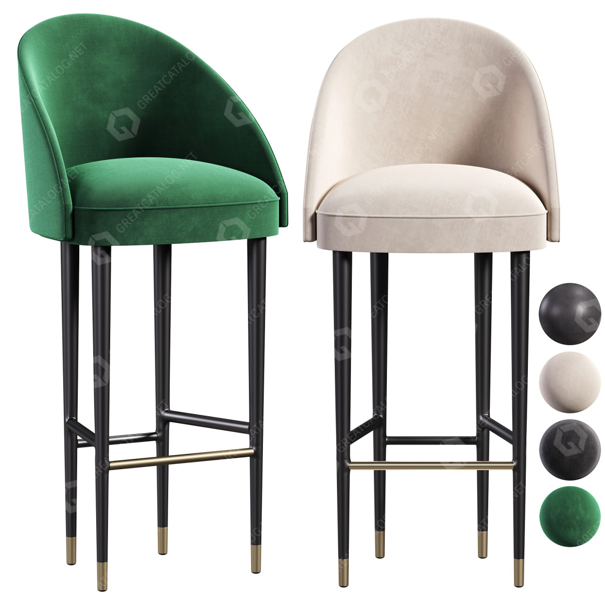 Bar Stool Collinet Kleber 3D model - GreatCatalog 22050
