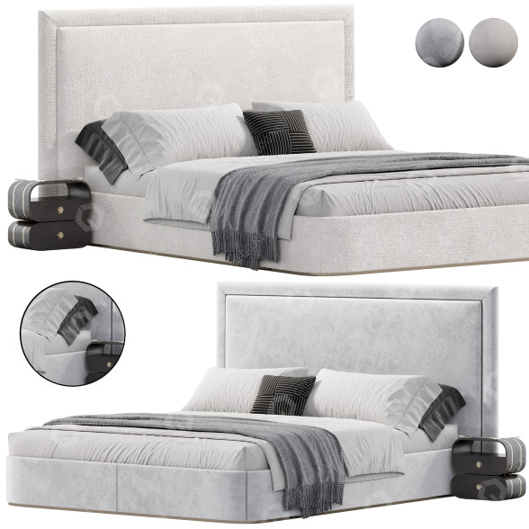 Bed and Bedside Tables CB2 Winter by Zdesign at Home 3D model ...