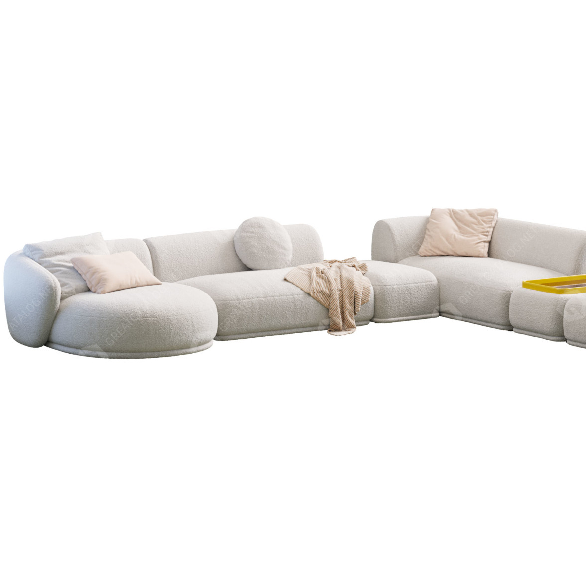 Sofa Meridiani Rene 3D model - GreatCatalog 22076