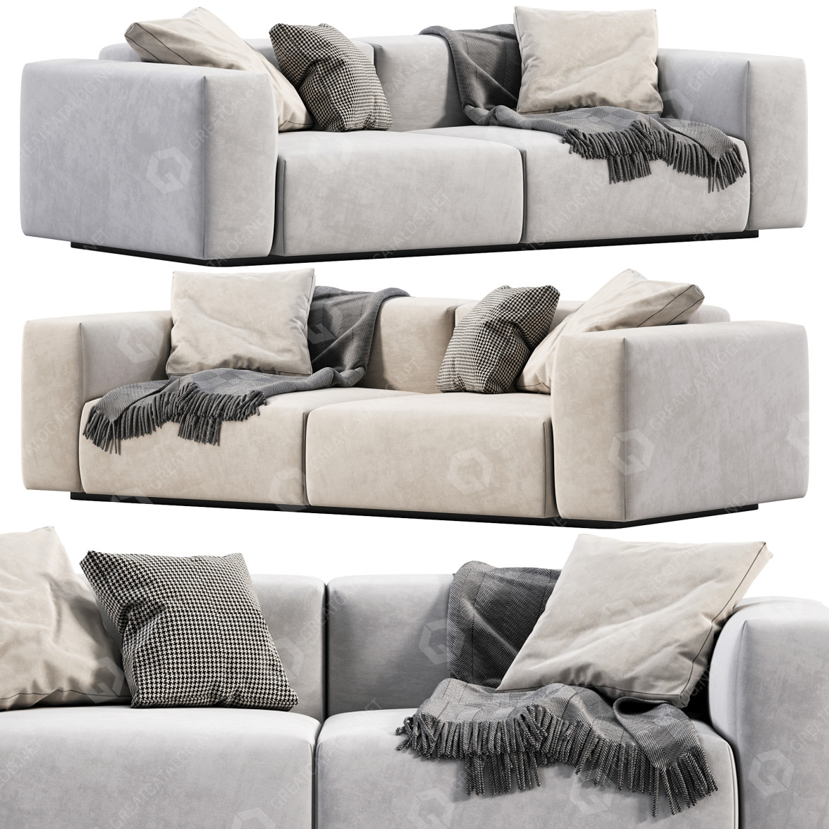 Sofa Vitra Soft Modular 3D model - GreatCatalog 22112