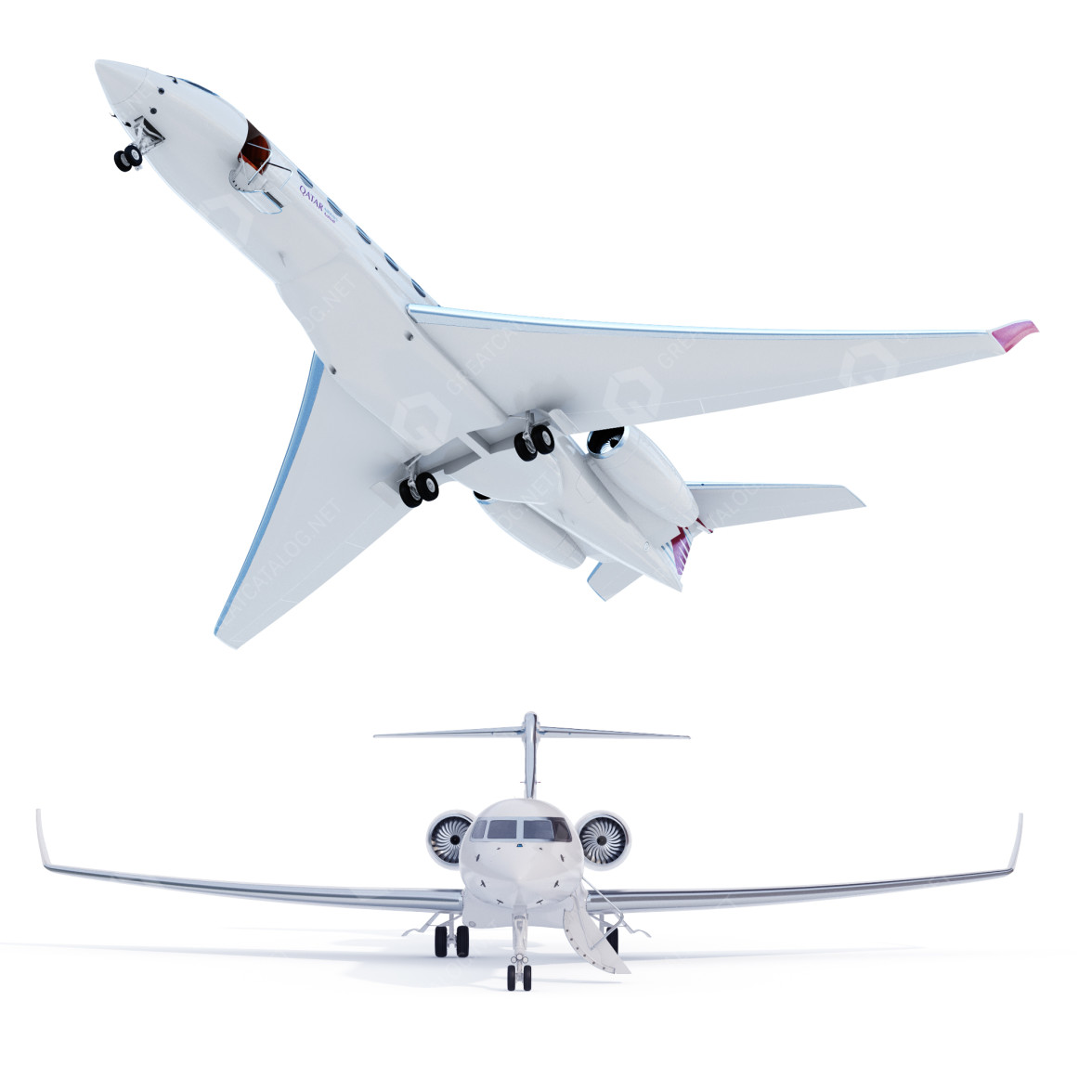 Airplane Gulfstream Aerospace Corporation G700 3D model #22172 ...