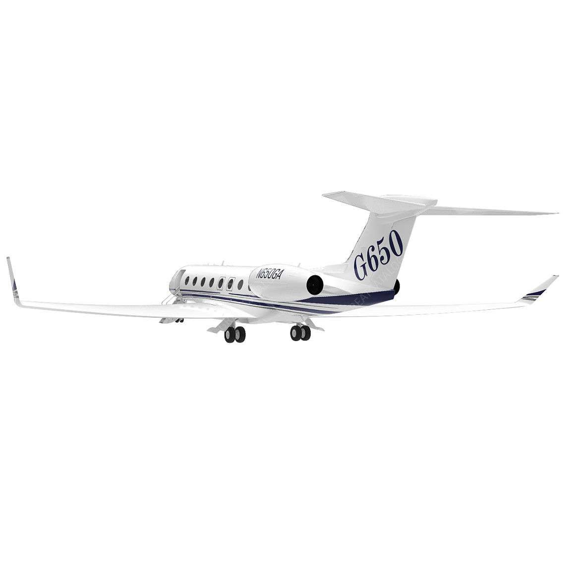 Airplane Gulfstream Aerospace Corporation G650 3D model - GreatCatalog ...