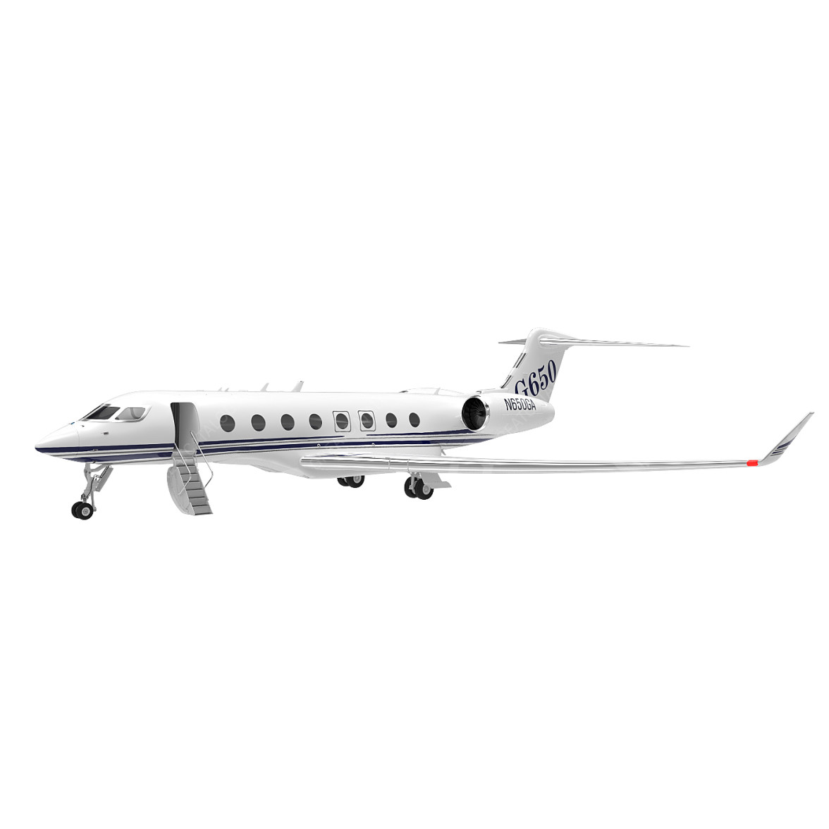 Airplane Gulfstream Aerospace Corporation G650 3D model - GreatCatalog ...