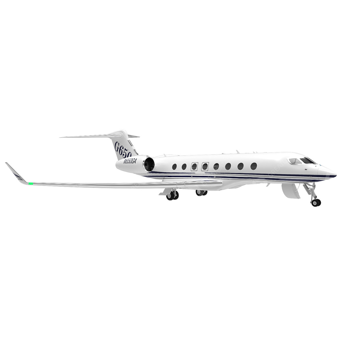 Airplane Gulfstream Aerospace Corporation G650 3D model - GreatCatalog ...