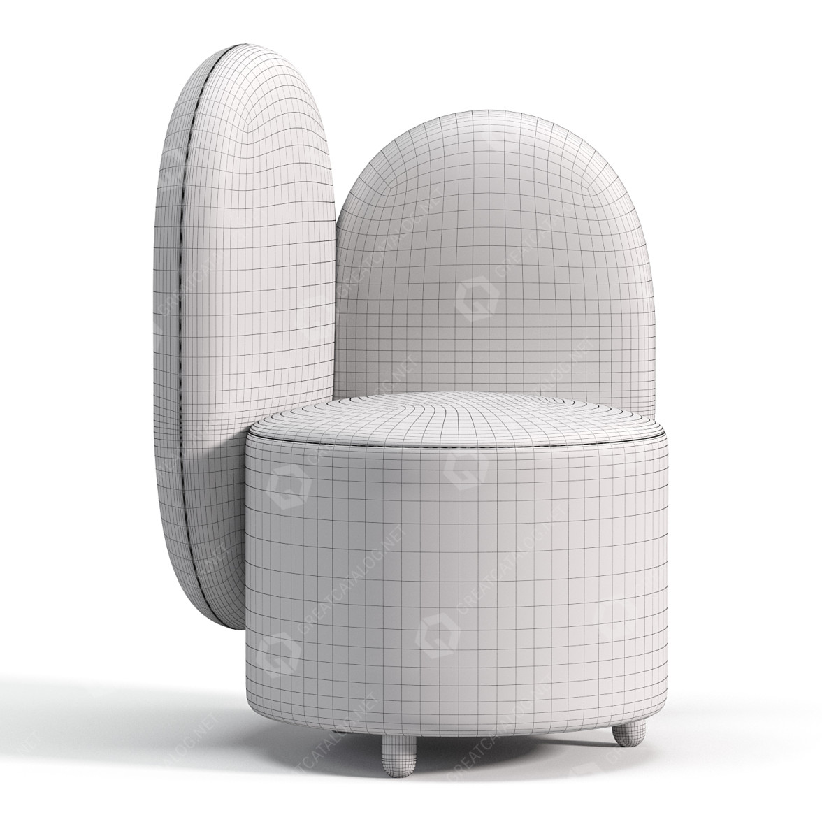 Armchair Marc Eklund 3D model #22194 | GreatCatalog