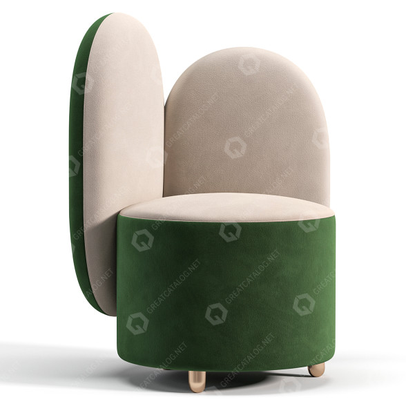 Armchair Marc Eklund 3D model #22194 | GreatCatalog