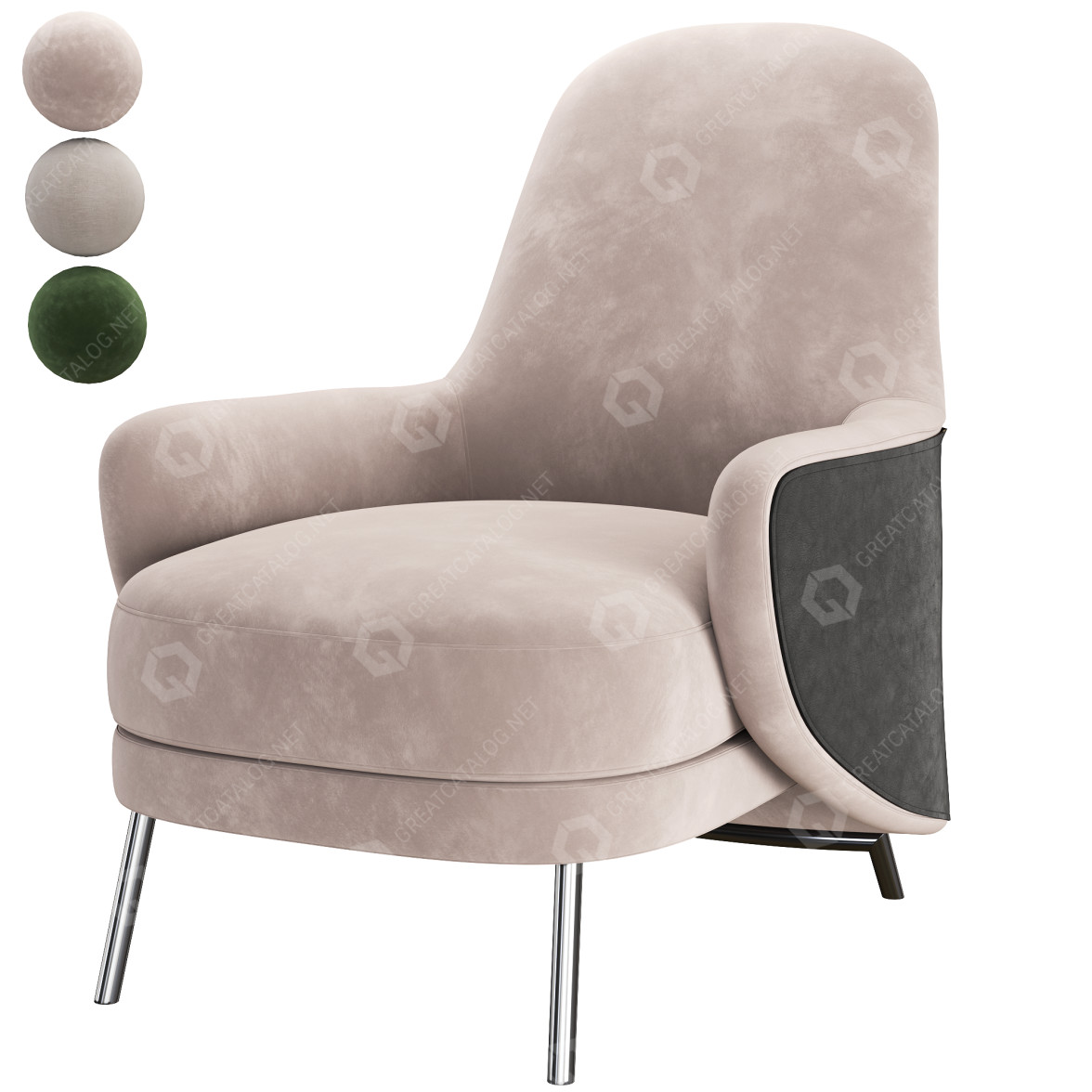 Armchair Minotti Angie 3D model - GreatCatalog 22271