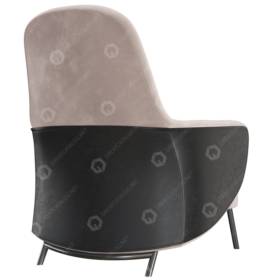 Armchair Minotti Angie 3D model - GreatCatalog 22271
