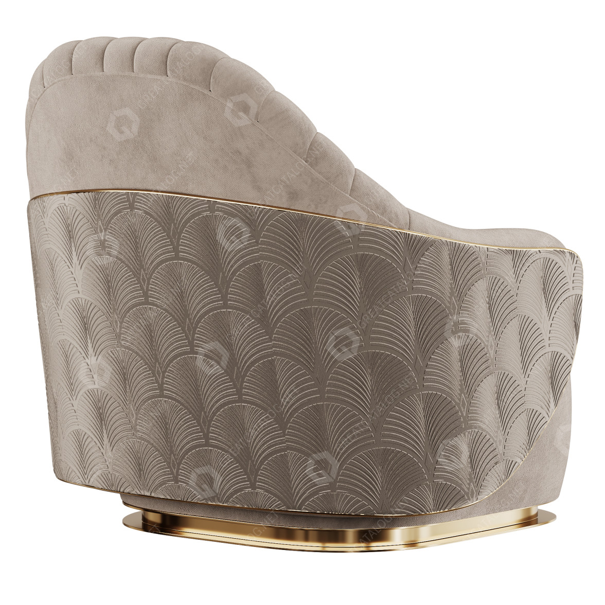 Armchair Visionnaire Adele by Marco Piva 3D model - GreatCatalog 22383