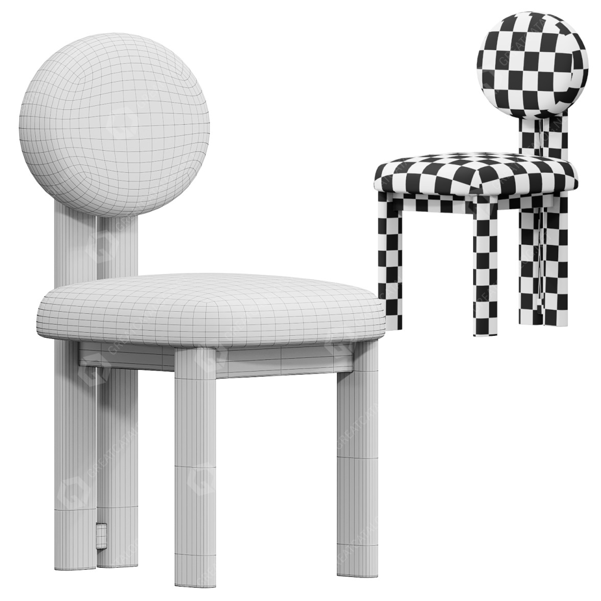 Chair House of Nomad Colton 3D model - GreatCatalog 22487