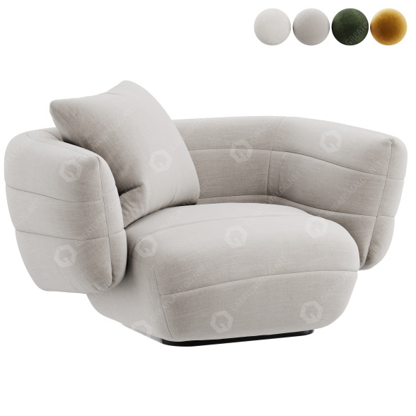 Armchair Baxter Tactile 3D model - GreatCatalog 22529