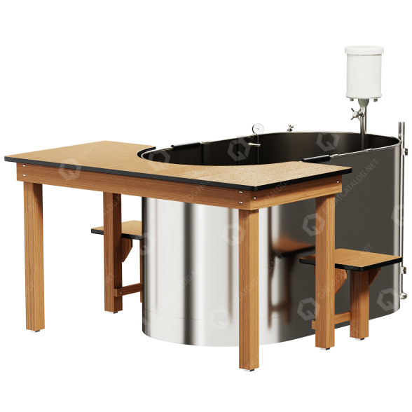 Whirlpool Table Hausmann Wood 3D model #23067 | GreatCatalog