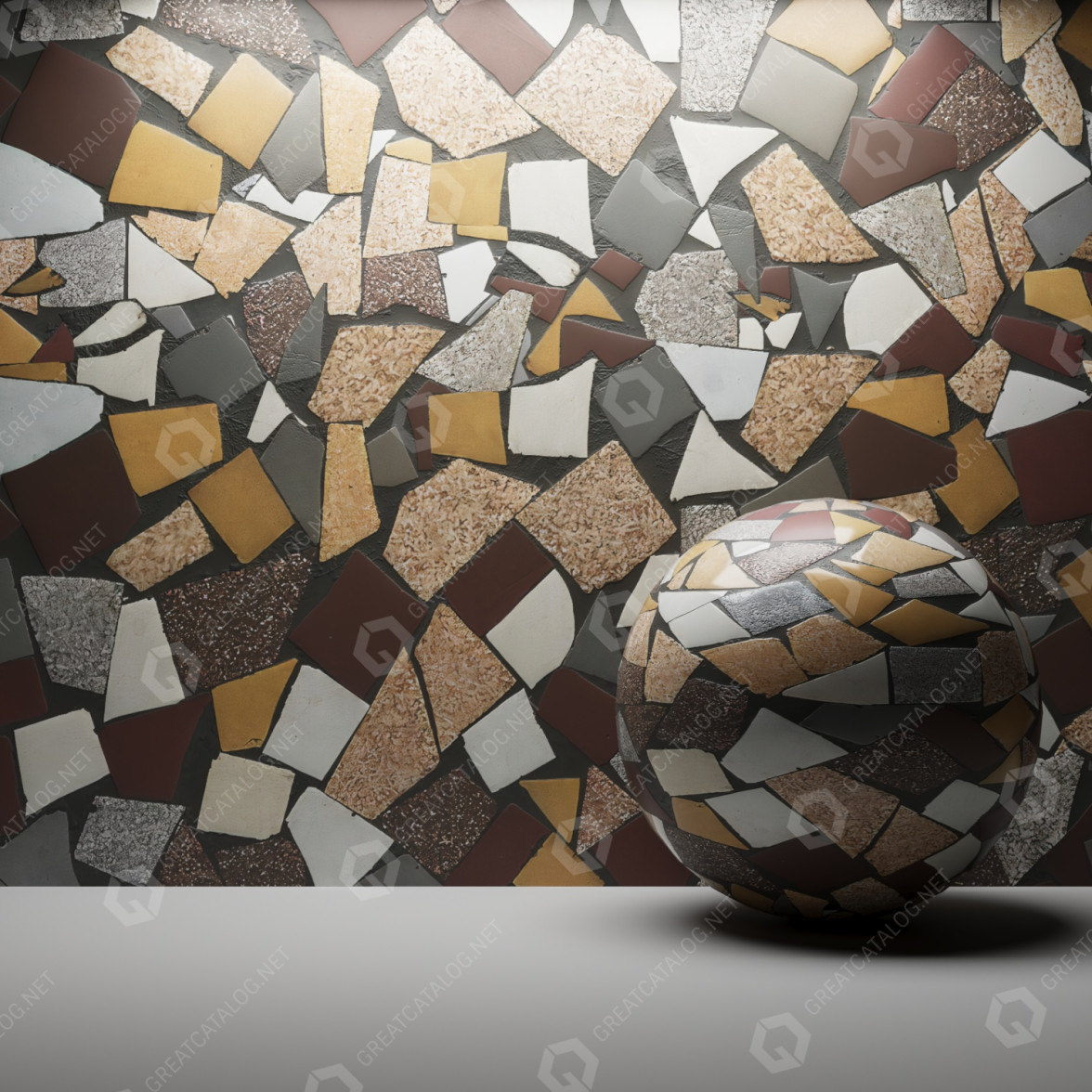 Tile Fragmental Texture 3D model - GreatCatalog 23141