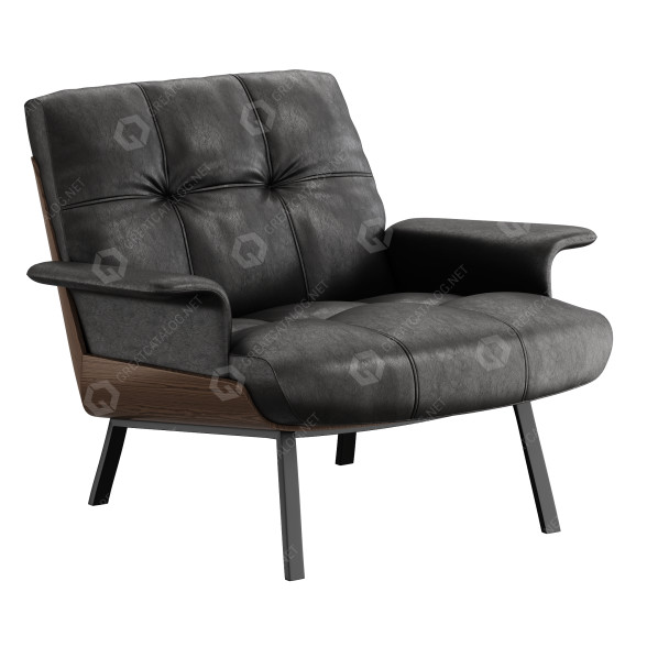 Armchairs Minotti Daiki 3D model - GreatCatalog 23168