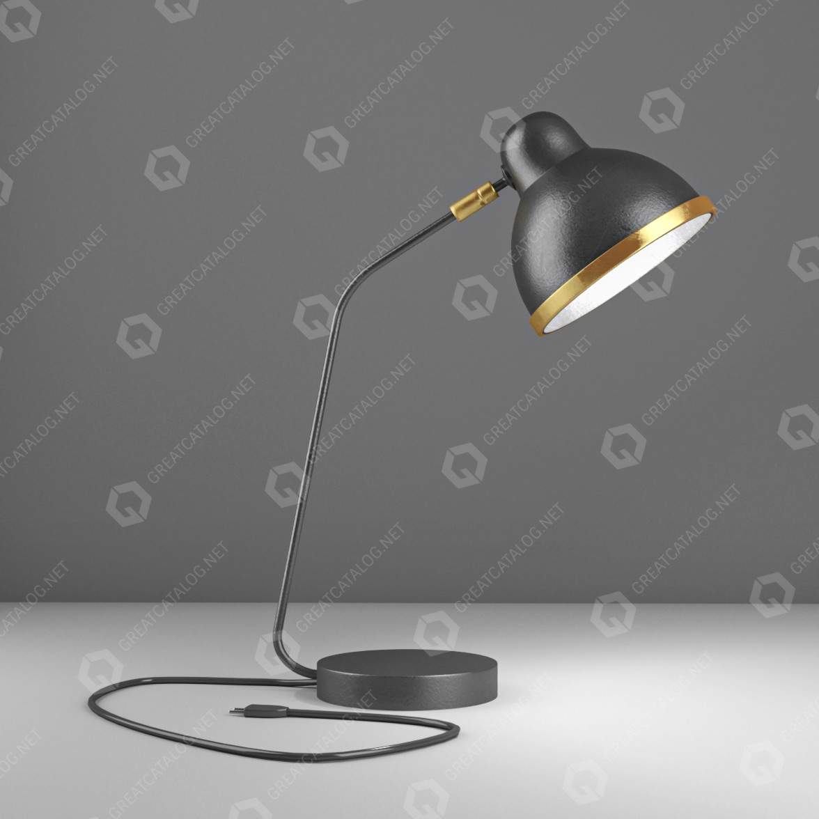 Table Lamp Black Metal 3D model - GreatCatalog 23185