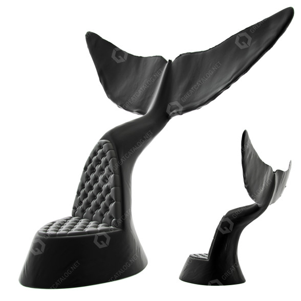 Armchair 1stDibs Whale by Maximo Riera 3D model