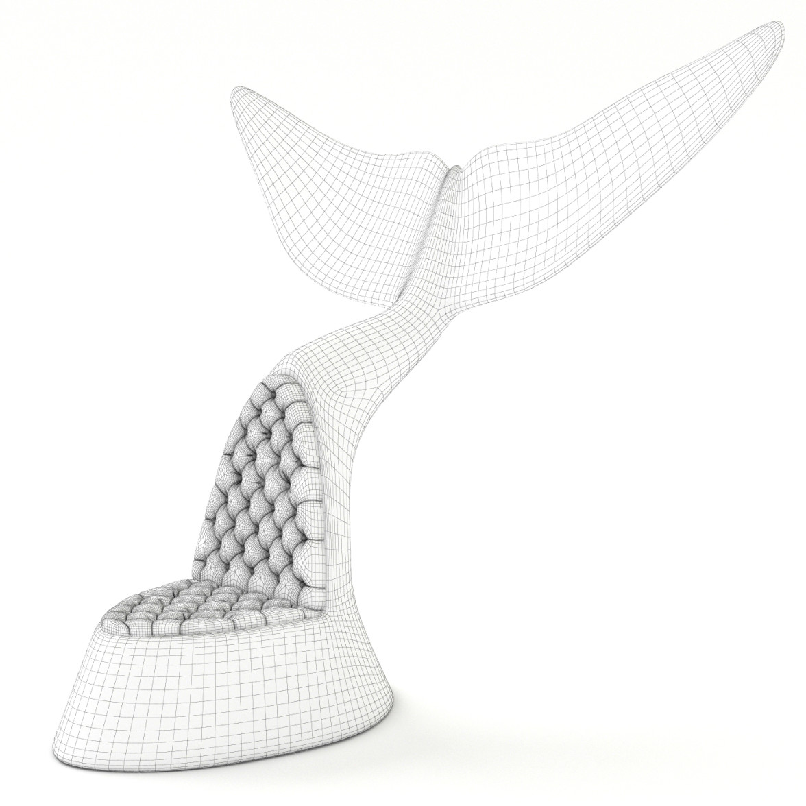 Armchair 1stDibs Whale by Maximo Riera 3D model - GreatCatalog 24052