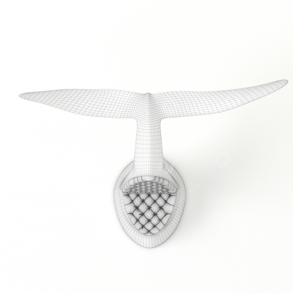 Armchair 1stDibs Whale by Maximo Riera 3D model - GreatCatalog 24052