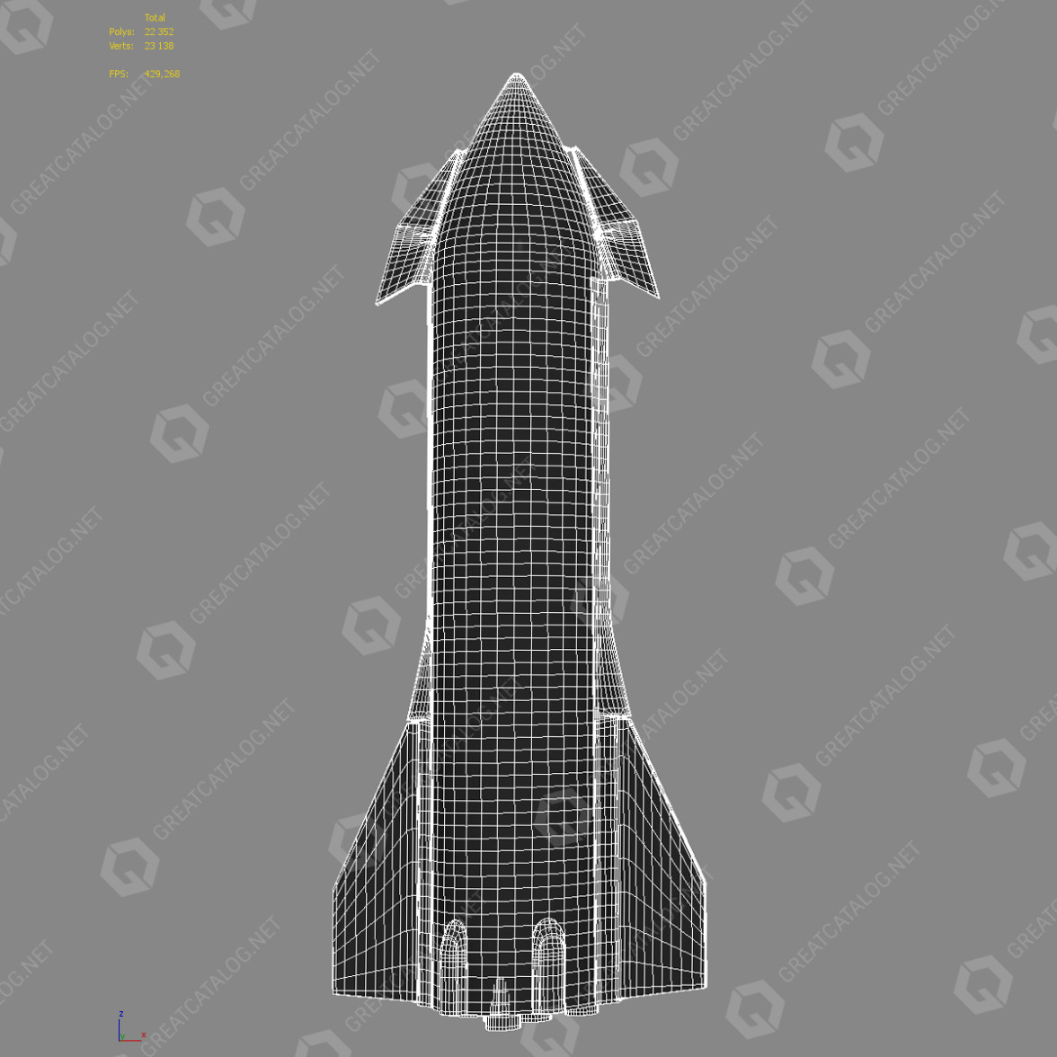 Model Starship by SpaceX 3D model・Download 3D models