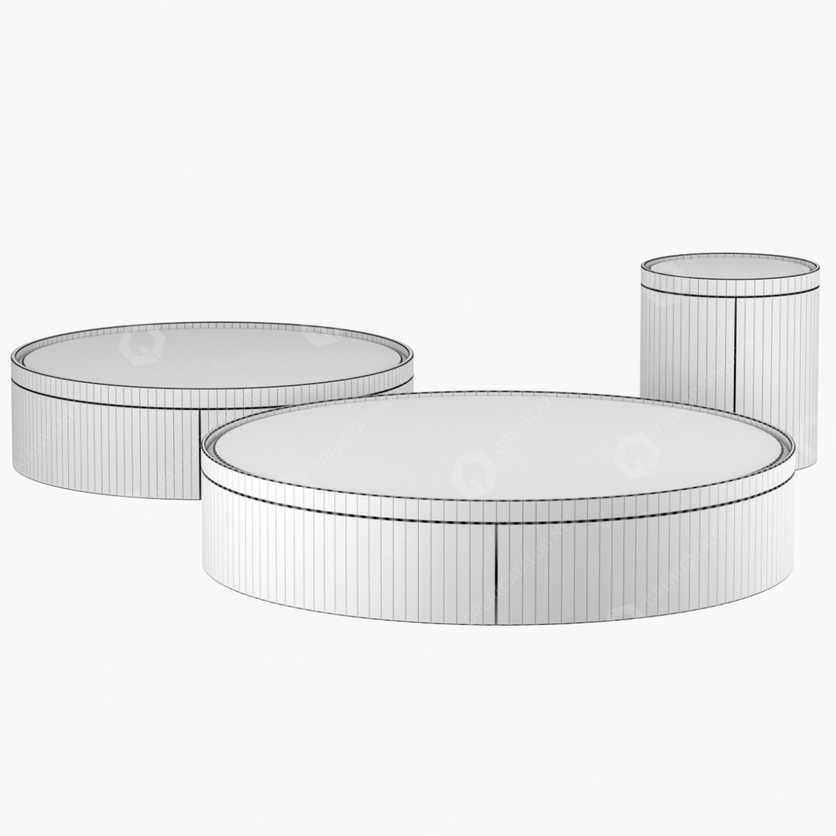 Coffee Tables Minotti Bailly 3D model - GreatCatalog 24403