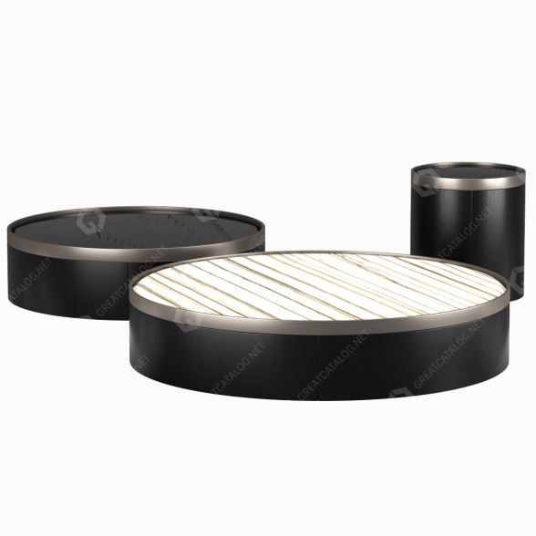 Coffee Tables Minotti Bailly 3D model - GreatCatalog 24403