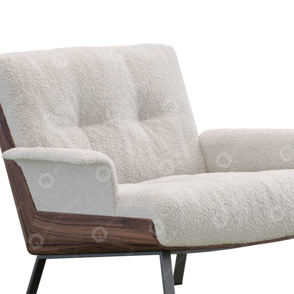 Armchairs and Ottoman Minotti Daiki 3D model - GreatCatalog 24787