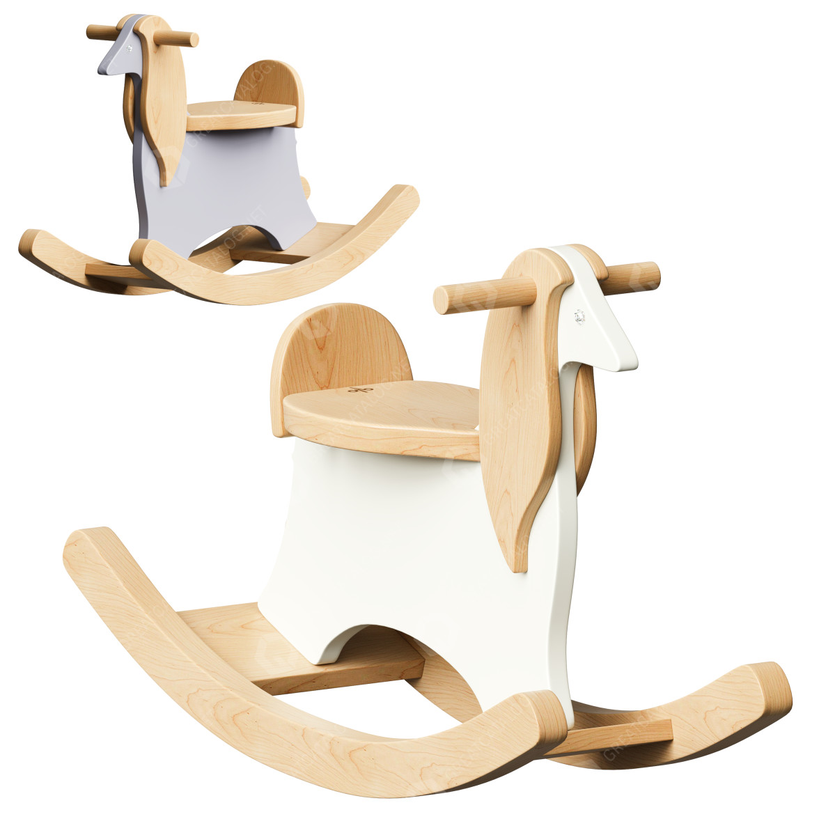 Toy Wooden Rocking Dog 3D model - GreatCatalog 24820