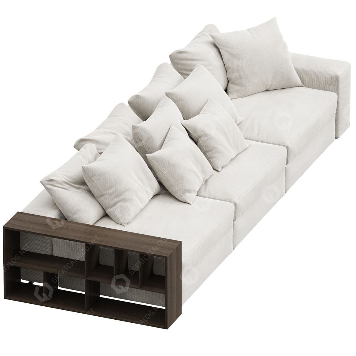 Sofa Flexform Groundpiece 11MXA 3D model・Download 3D models
