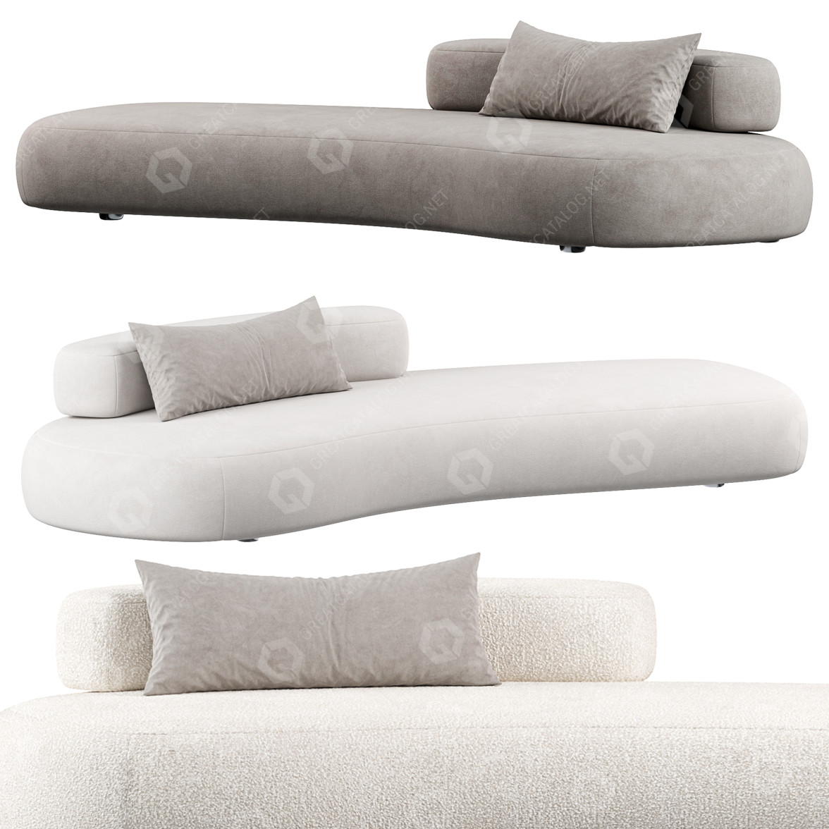 Couch Living Divani Bubble Rock Set 2 3D model - GreatCatalog 24931